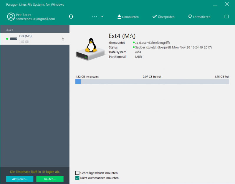 Linux File Systems für Windows | Paragon Software