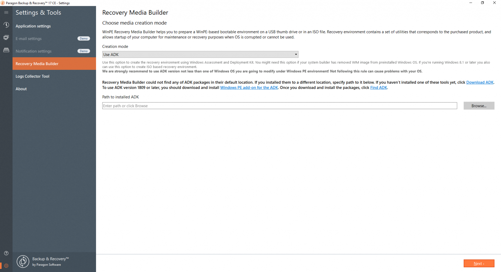 Free Data Recovery software | Paragon Backup & Recovery Community Edition